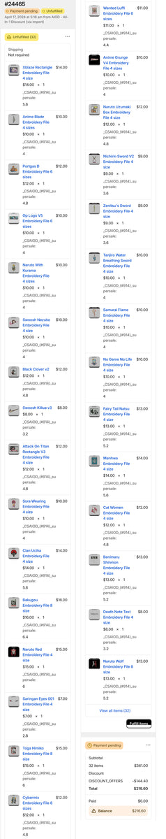 order #24465 at embropedia – Master Digitizer