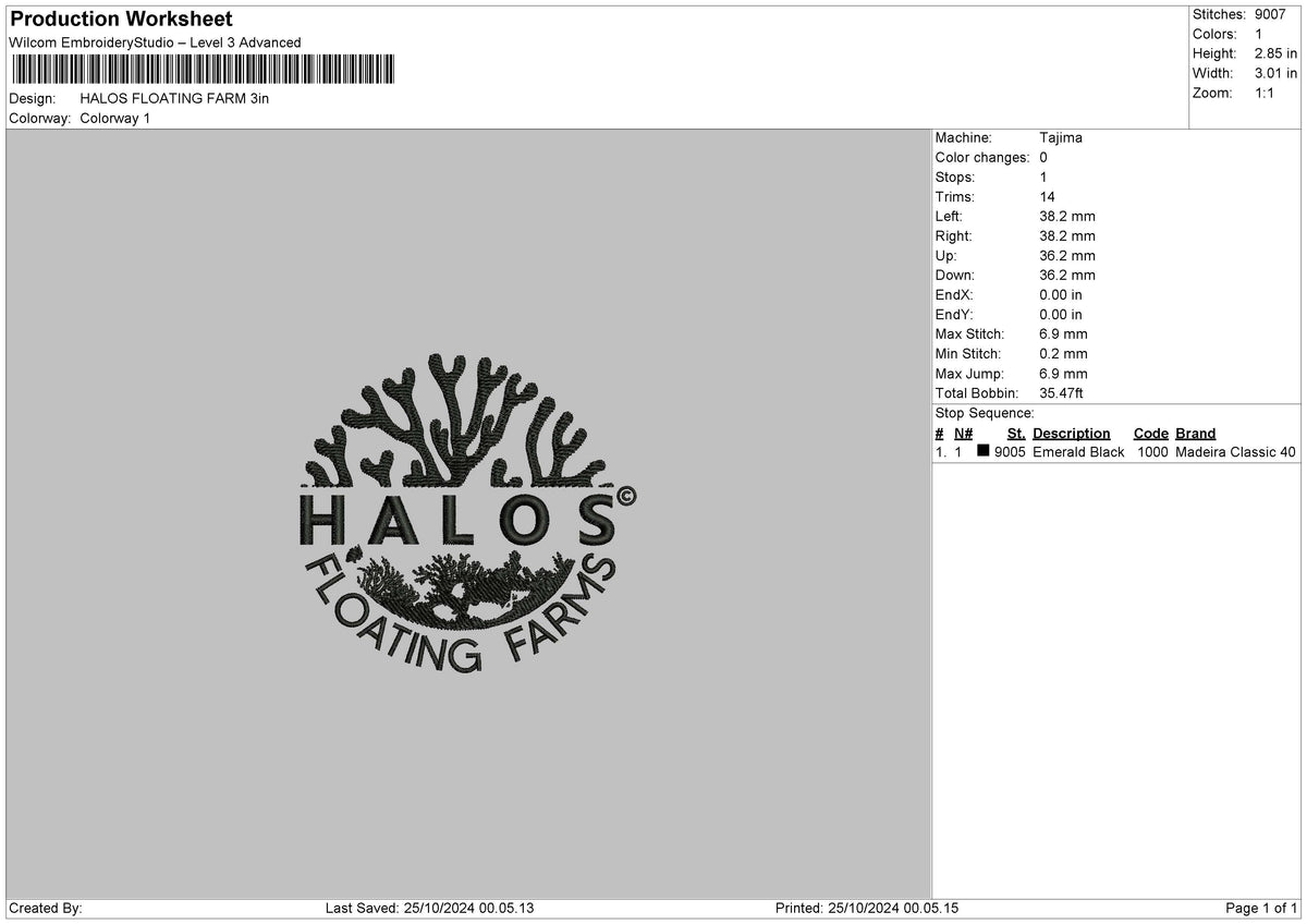 Halos Circle Embroidery File 6 sizes – Master Digitizer