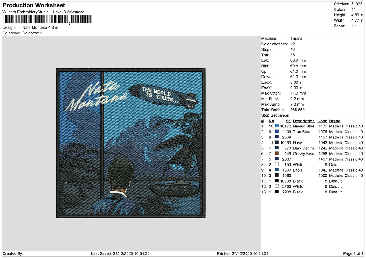 Nata Rectangle Embroidery File 6 sizes – Master Digitizer