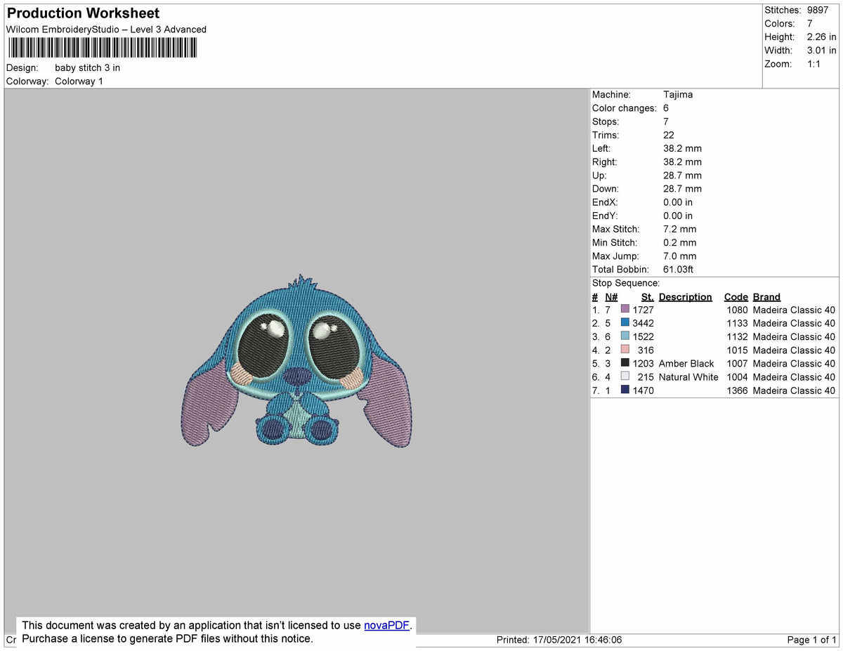 Baby Stitch – Master Digitizer
