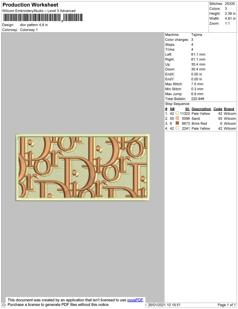 Dl0R Pattern – Master Digitizer