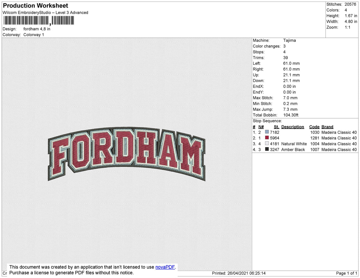 FORDHAM – Master Digitizer