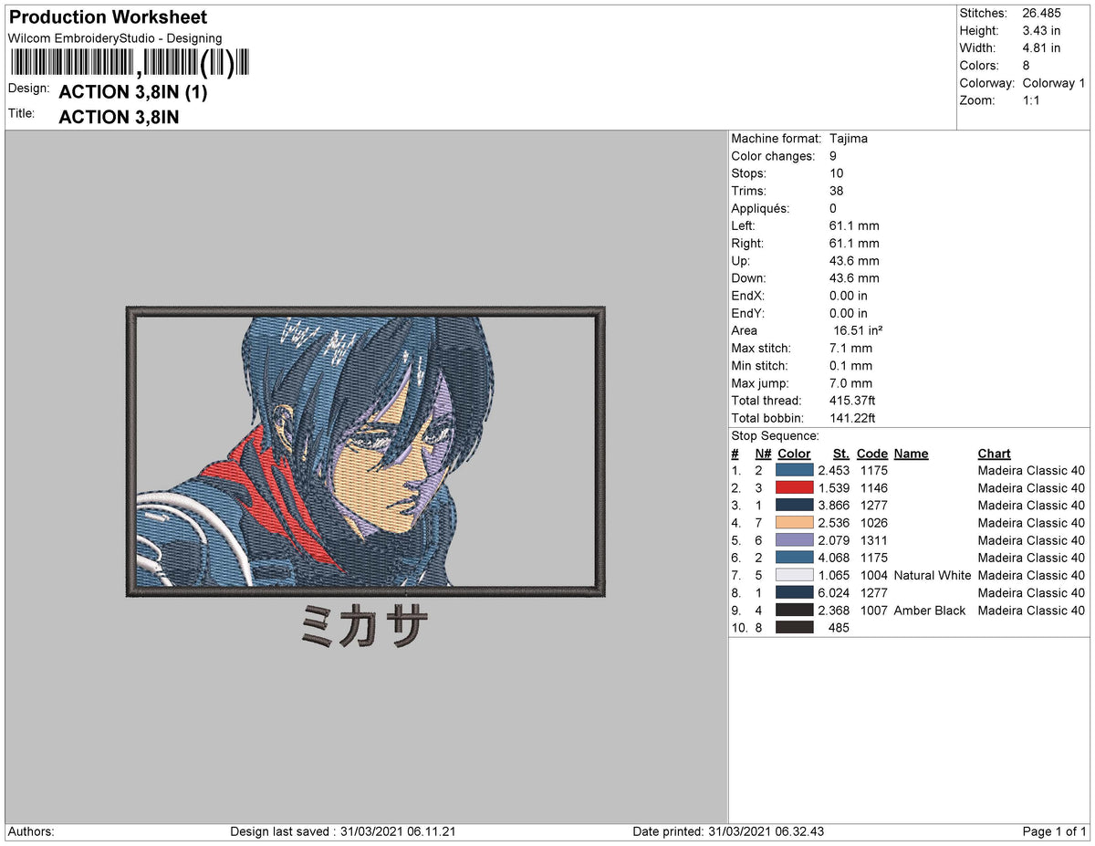 Mikasa Rectangle Embroidery File 4 size – Master Digitizer