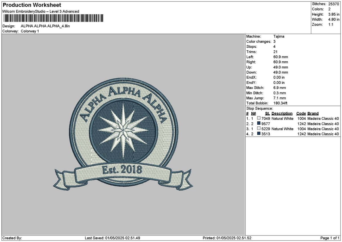 Alphacircle 01 Embroidery File 6 sizes – Master Digitizer