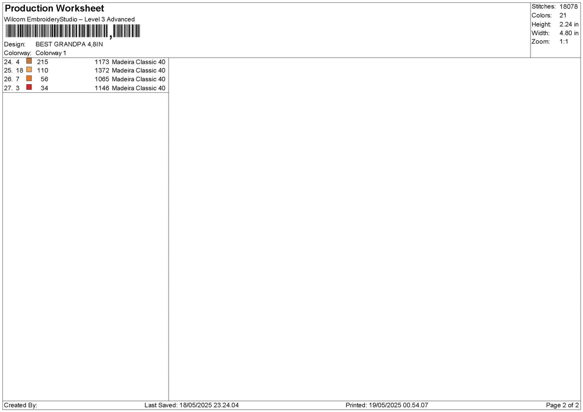 Papatext 01 Embroidery File 6 sizes – Master Digitizer