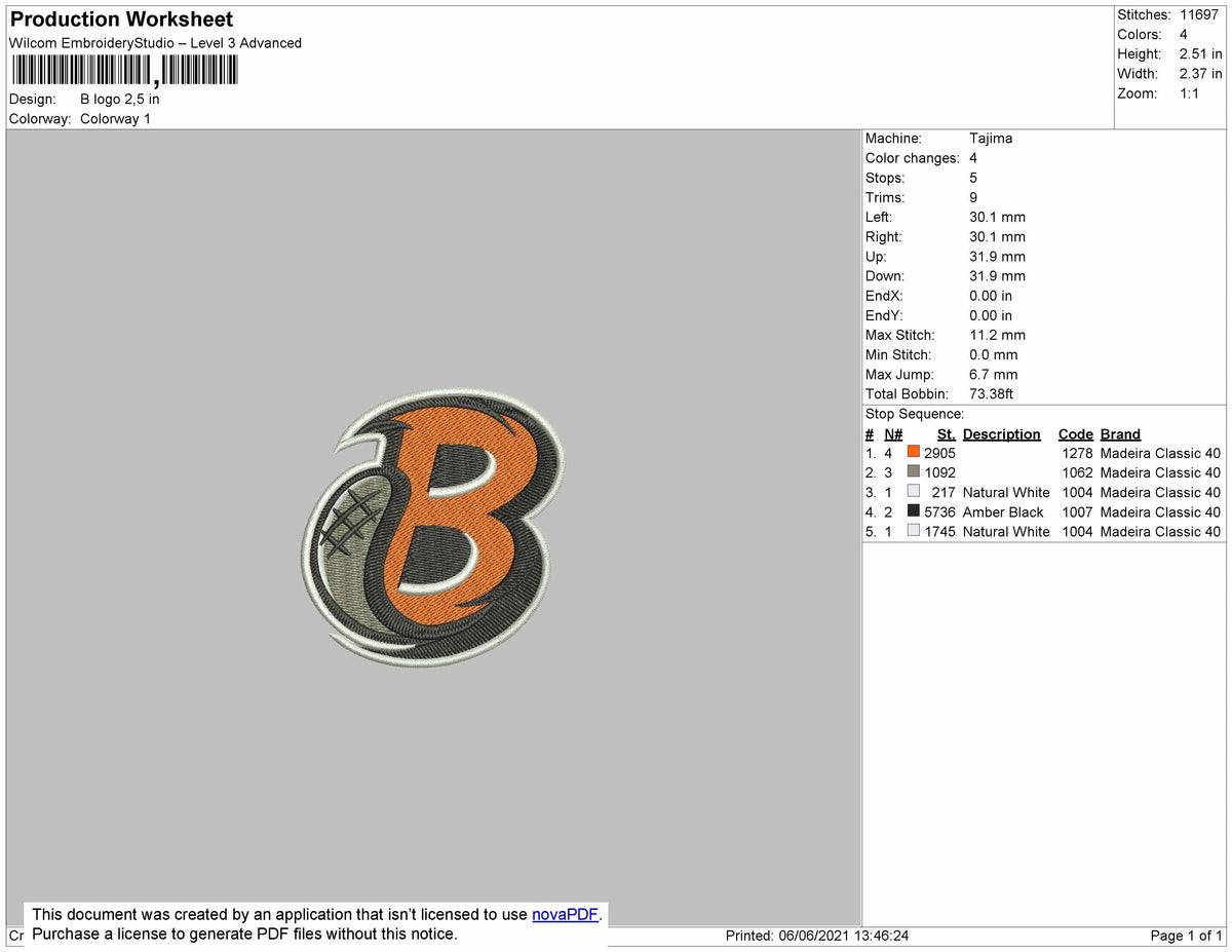 B logo – Master Digitizer