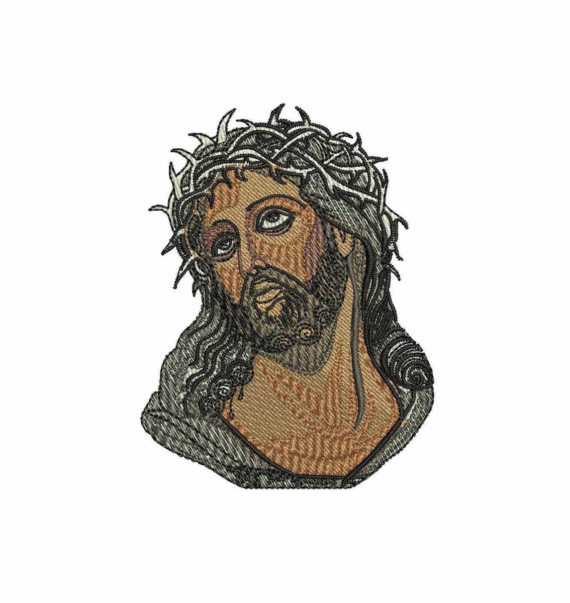 Jesus Embroidery File 6 sizes – Master Digitizer