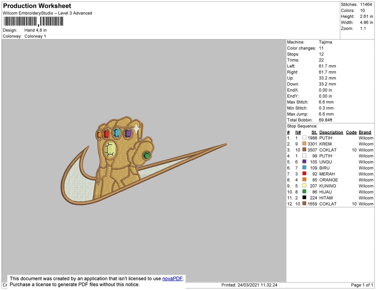 Swoosh Hand Embroidery File 4 size – Master Digitizer