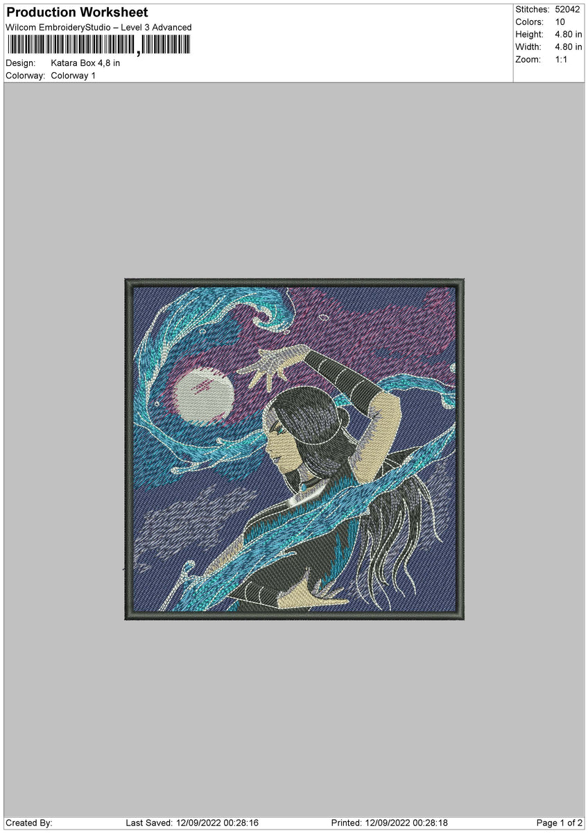 Katara Box Embroidery File 5 sizes – Master Digitizer