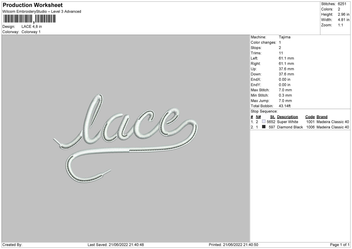 Lace Embroidery File 4 size – Master Digitizer