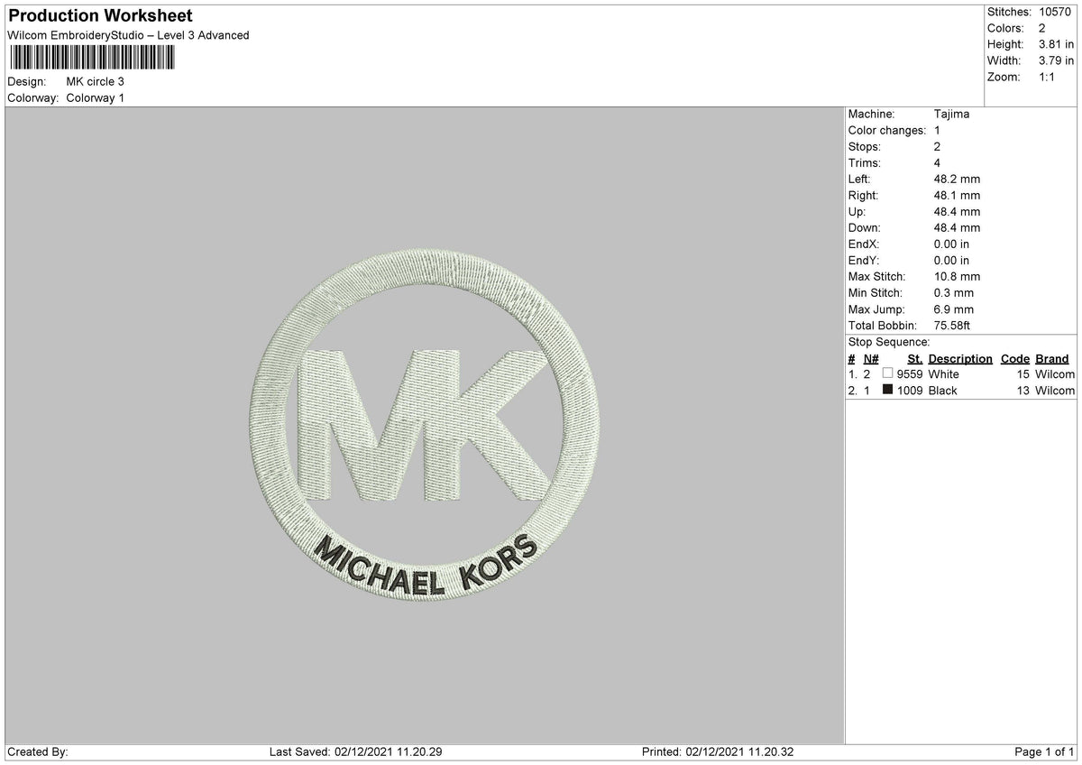 MK Circle Embroidery File 4 size – Master Digitizer
