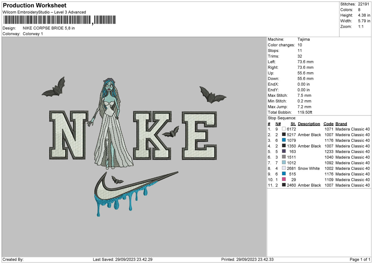 Nike Corpse 02 Embroidery File 6 sizes – Master Digitizer
