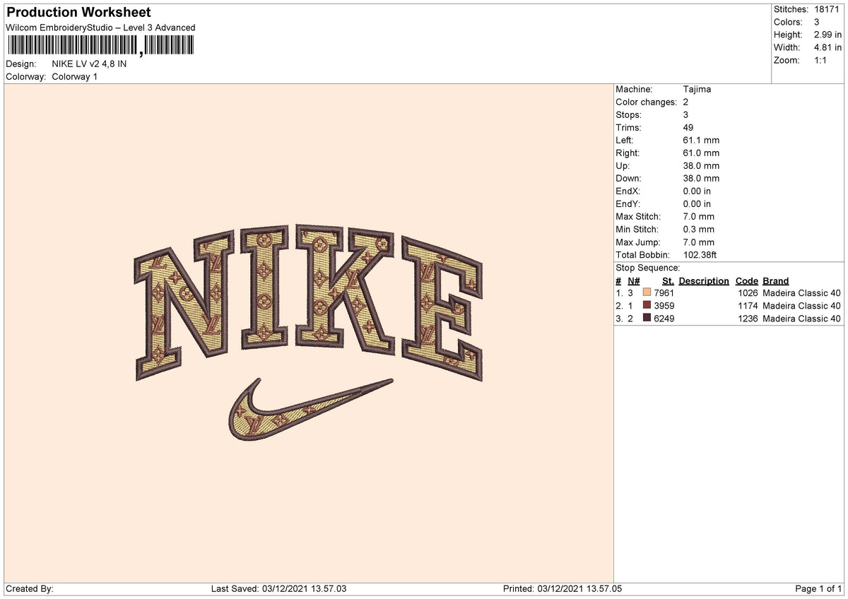 Nike Lv V2 Embroidery File 4 size – Master Digitizer