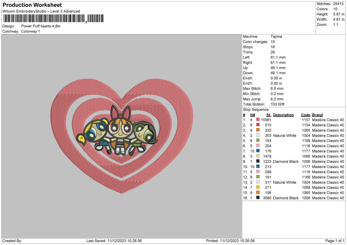 Puff Hearts Embroidery File 6 sizes – Master Digitizer