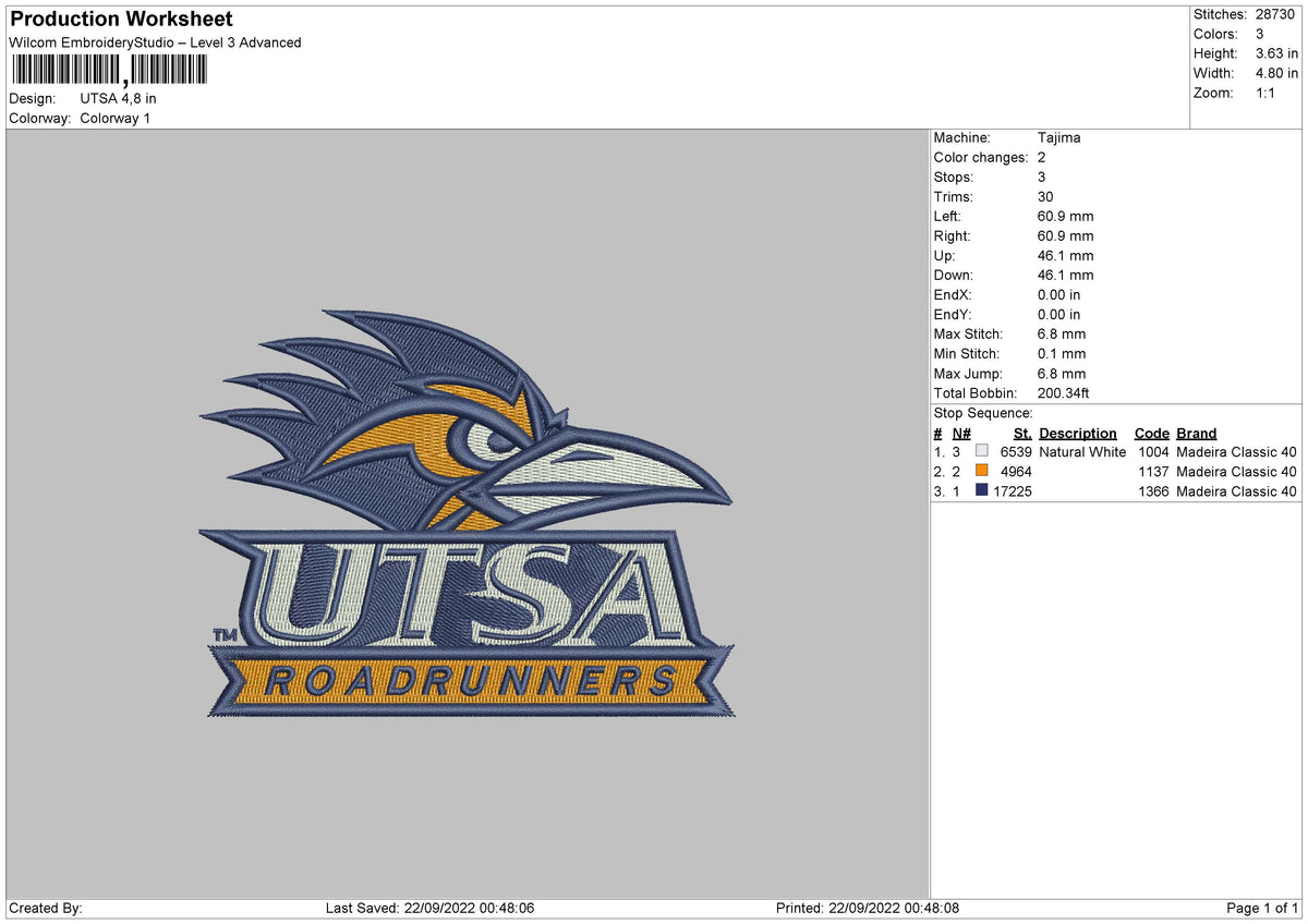 Utsa Embroidery File 6 sizes – Master Digitizer