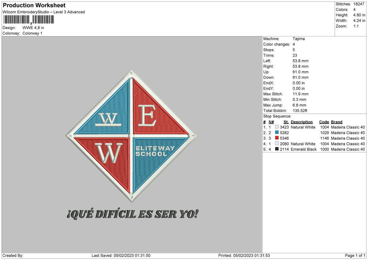 Wwe Embroidery File 6 sizes – Master Digitizer