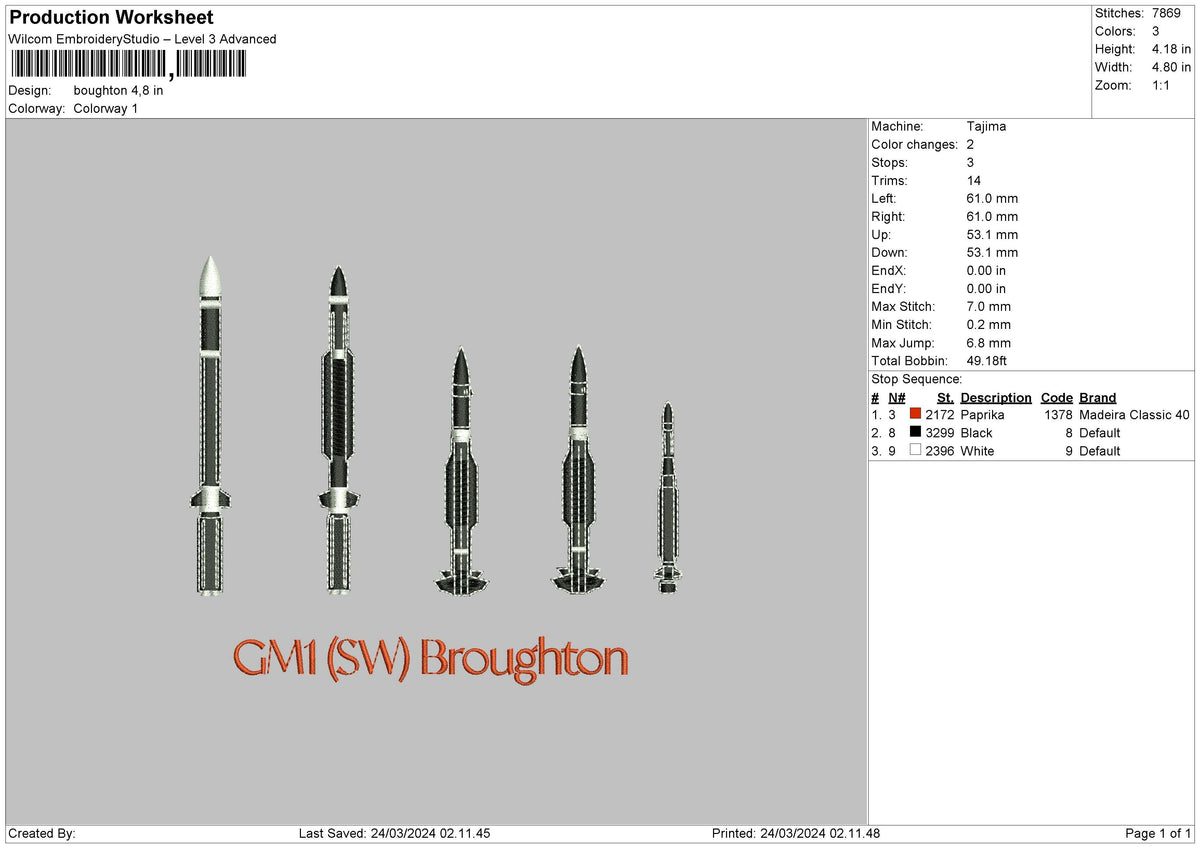 Sw Text Embroidery File 6 sizes – Master Digitizer