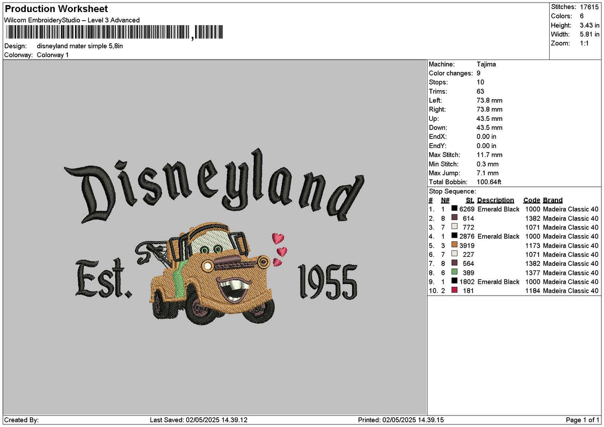 Dland Mater Embroidery File 6 sizes – Master Digitizer
