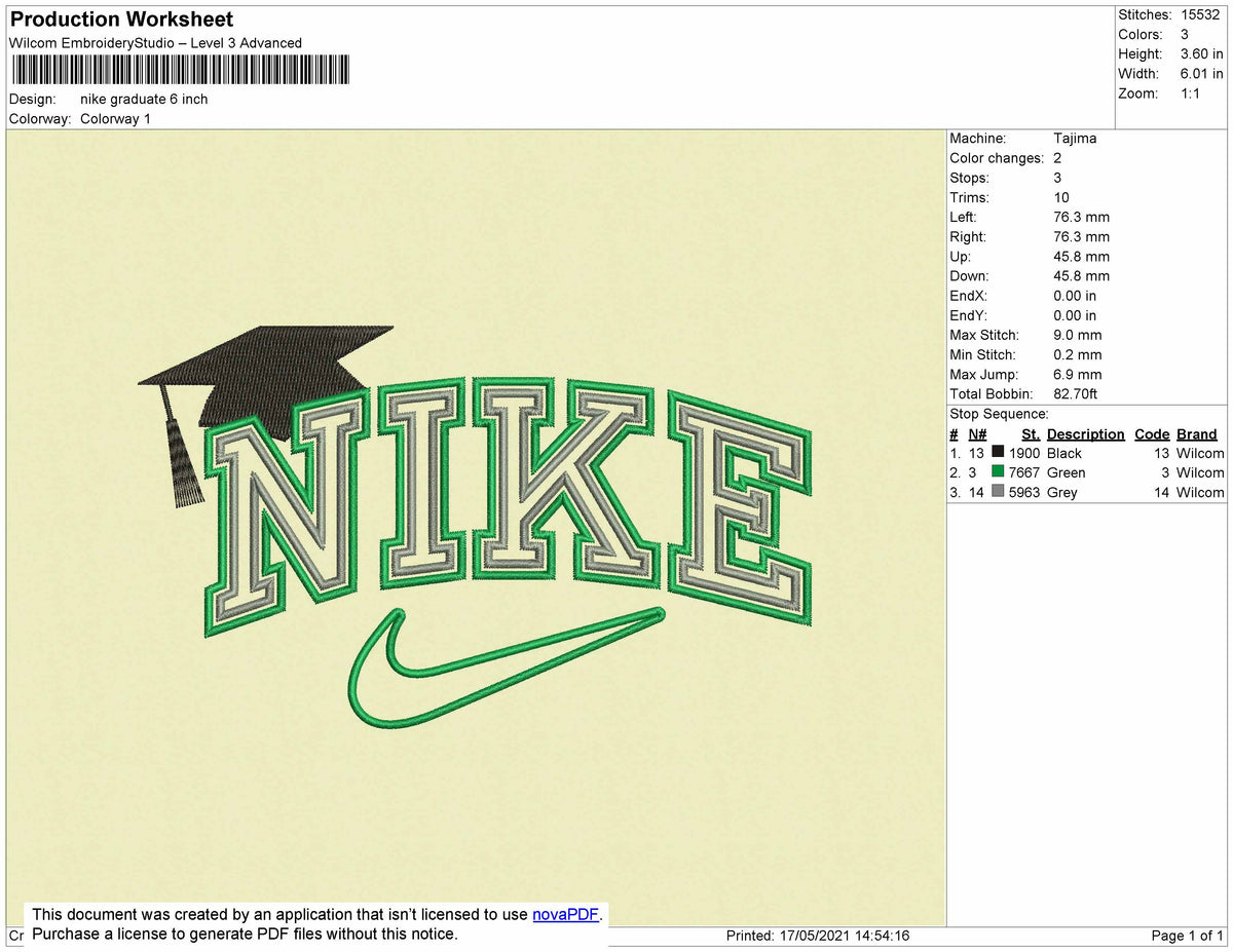 Nike Graduate – Master Digitizer