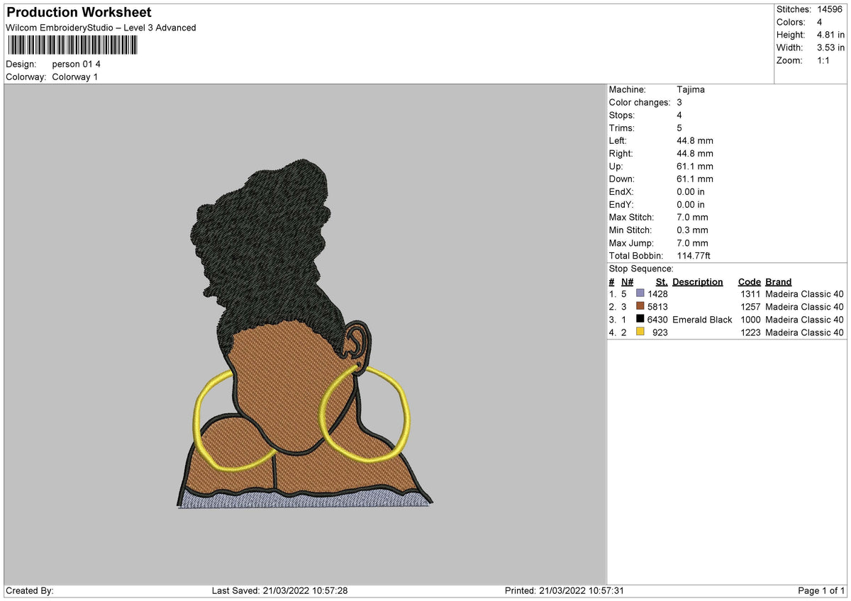 Person 01 Embroidery File 4 size – Master Digitizer