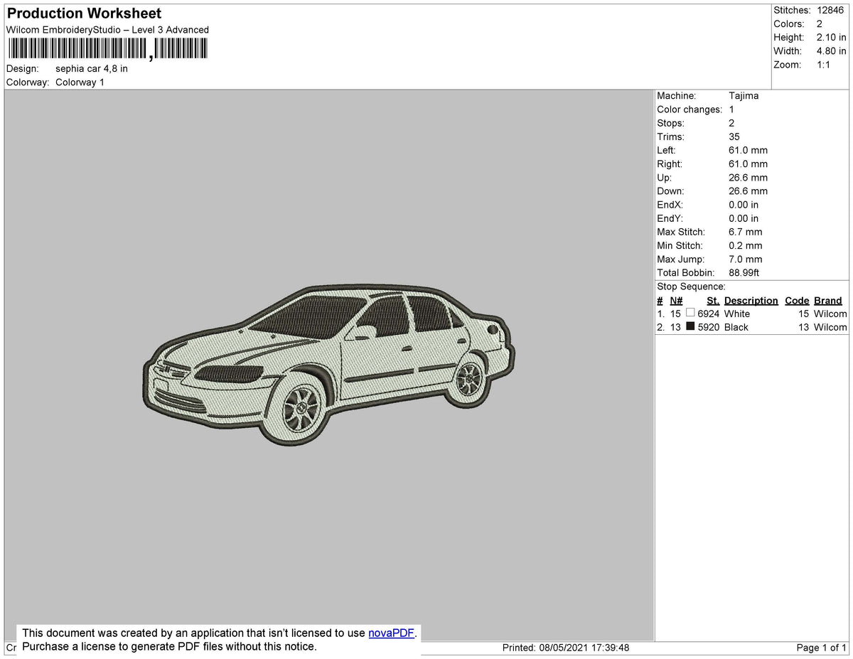 Black Car 01 – Master Digitizer