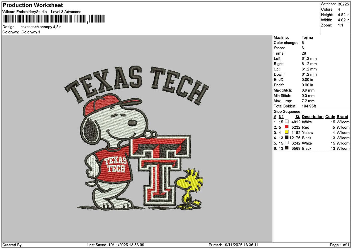 Snoopytech Text Embroidery File 6 sizes – Master Digitizer